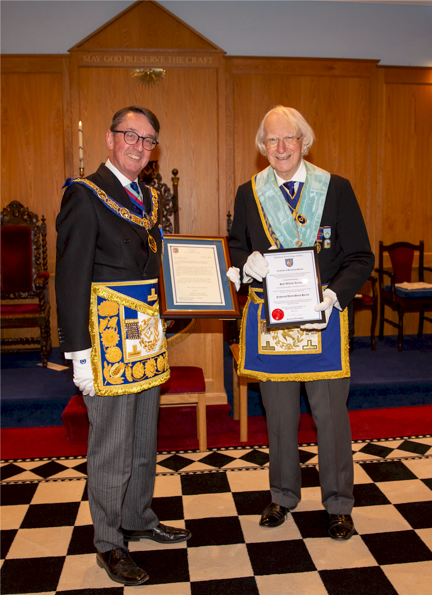 Fred Harris marks his 60-year milestone a Freemason with a diverse life