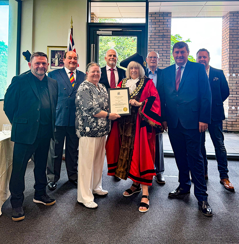 Orsett Masonic Hall receive Mayoral roll of honour